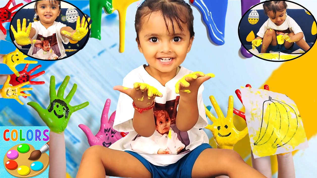 Nyra Playing with Colors | Color Fruits and Vegetables | Best Learning Video for Kids - YouTube