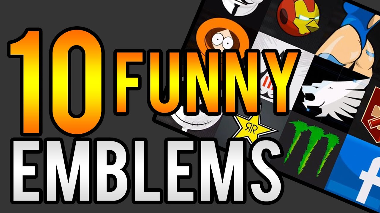 10 Funny Emblems Tutorial - Call Of Duty Advanced Warfare - YouTube