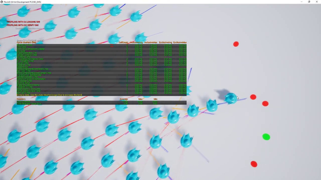 Unreal Engine Steering Behaviors - Flock AI - Optimized - YouTube