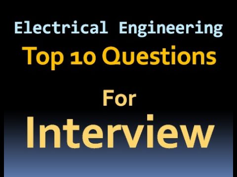 interview question for electrical || electrical basics interview ...