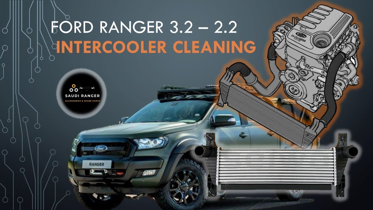 Ford ranger 3.2 - 2.2 intercooler cleaning تنظيف الانتركولر لفورد رينجر ...