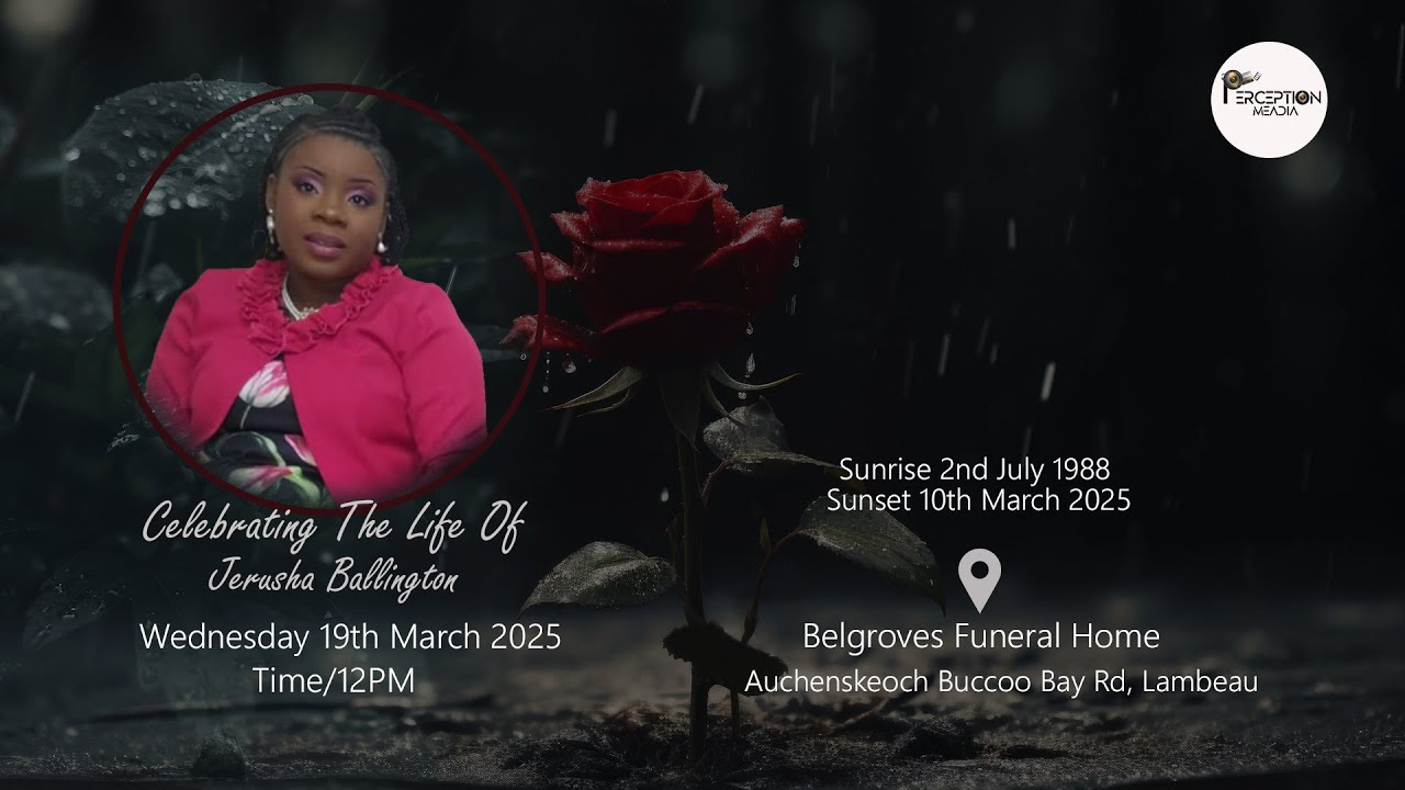 Jerusha Ballington - The Celebration Of Her Life, Wednesday 19th March ...