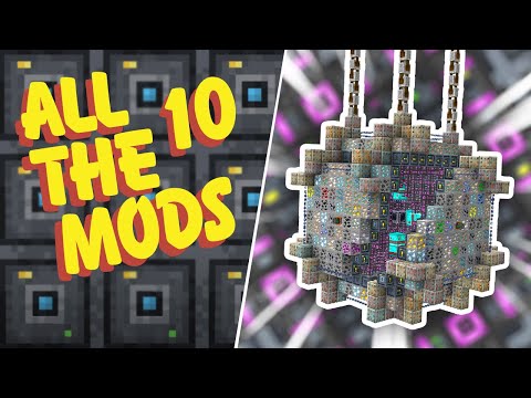 All The Mods 10 EP42 CRAZY Quarry Cube with Actually Additions Mining Laser Setup