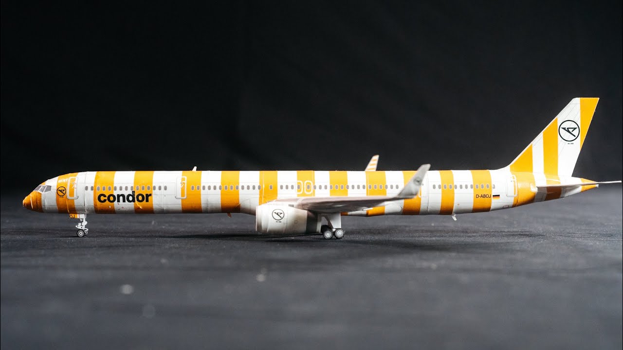 Hermercraft Papercraft | Condor Boeing 757-300 - YouTube