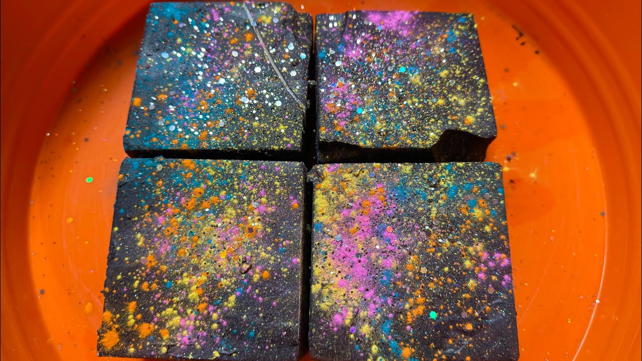 Beautiful Galaxy Fresh Chalk Blocks - YouTube