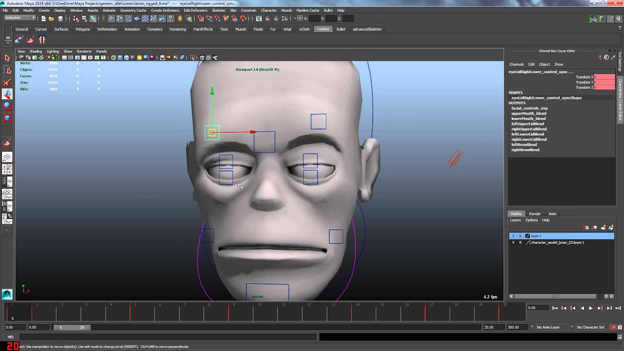 Facial Rigging Progress - YouTube