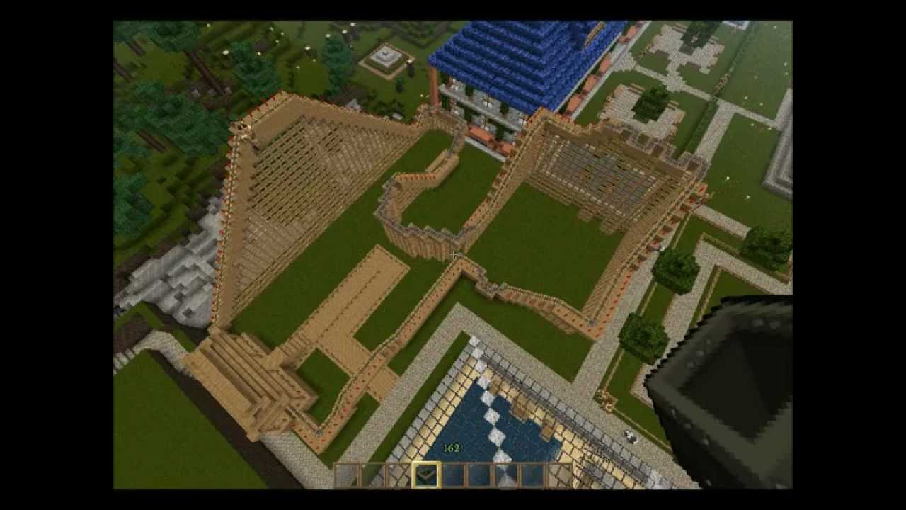 Minecraft Achterbahn Rollercoster - YouTube