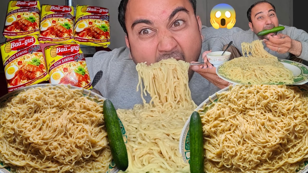 Eating Spicy Noodles Challenge | Eating Noodles 7 Packet Challenge ...