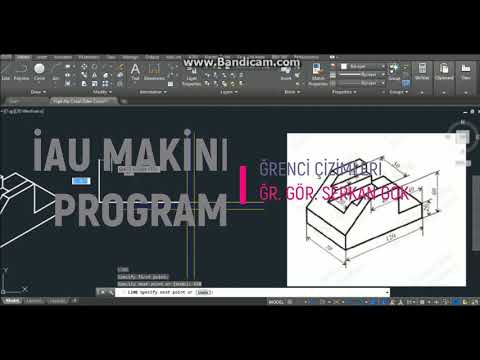 Autocad İzometrik Perspektif 3 Üç Görünüş Çıkarma - Yigit Alp CAKAL