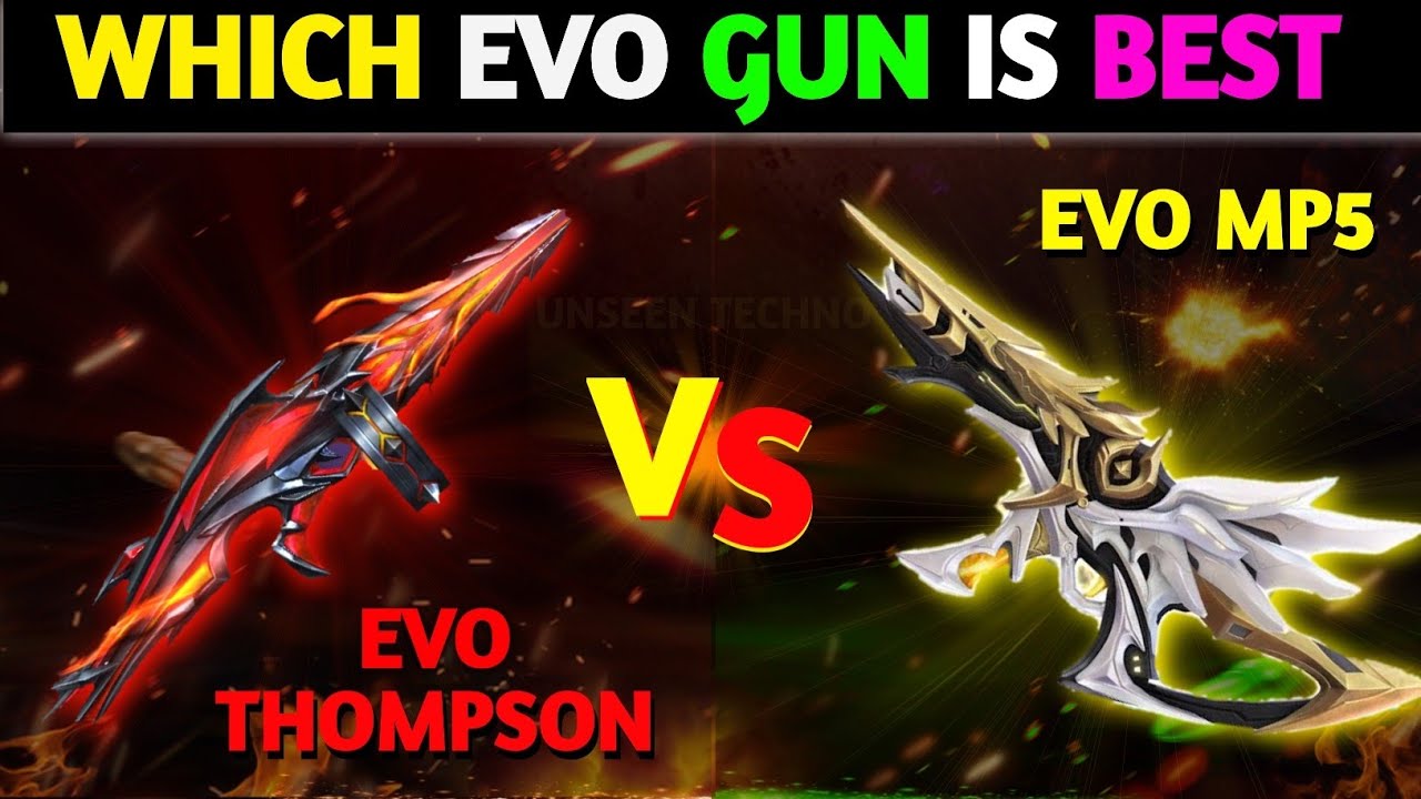 EVO MP5 VS EVO THOMPSON || WHICH EVO GUN IS BEST FOR YOU || KON SA EVO ...