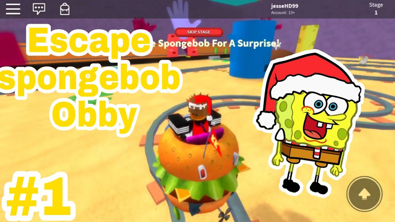 Roblox | Escape Spongebob Obby | Gameplay Walkthrough | #1 - YouTube