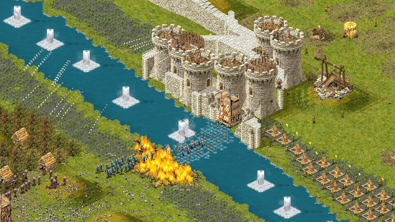 Stronghold 1 Definitive Edition - 2v2 DEFENSIVE STANCE | Multiplayer ...