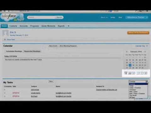 Salesforce task enhanced list view grid secret location - YouTube