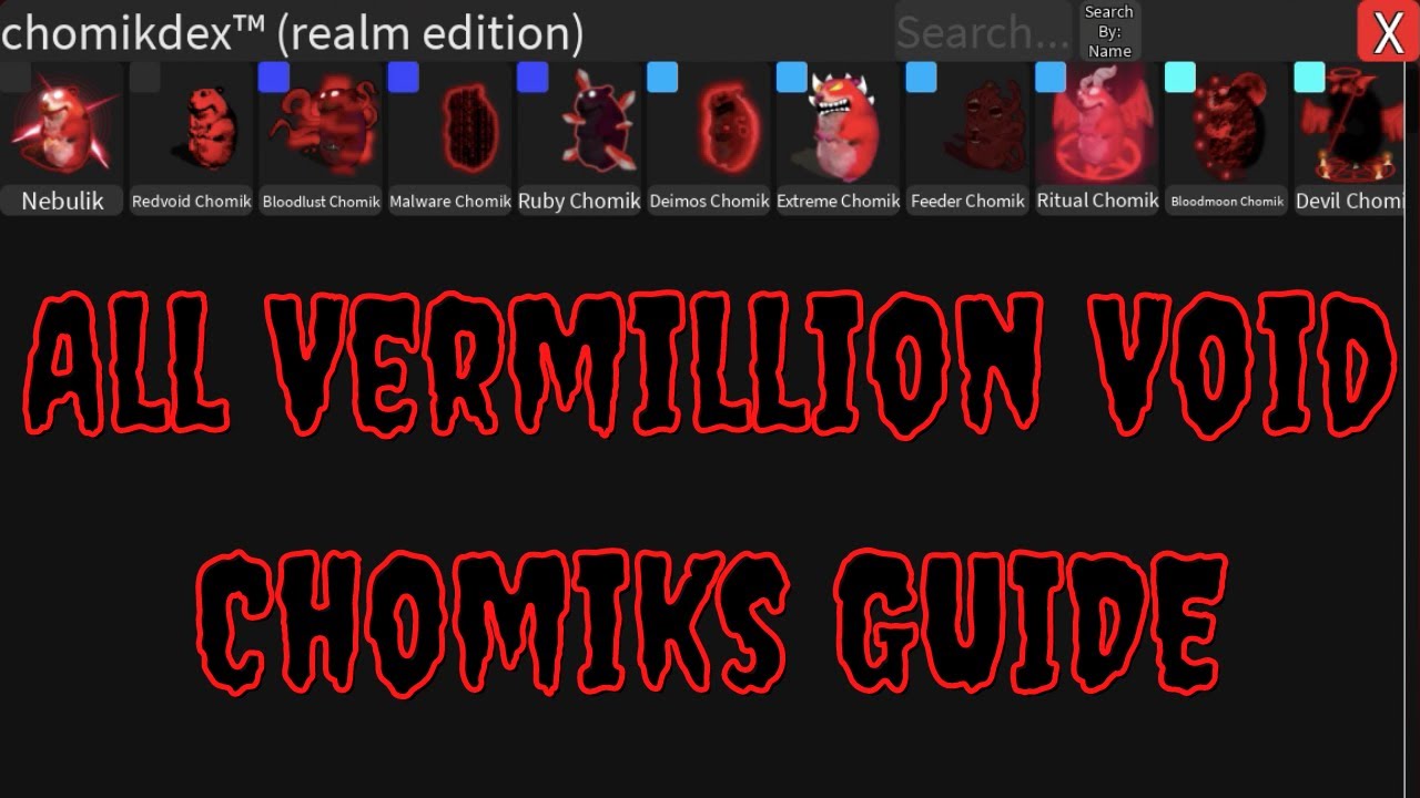 How to Get EVERY Chomik in Vermillion Void - Find the Chomiks - YouTube