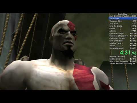 God of War 1 Easy Glitchless Speedrun 2:32:15 (PS3)