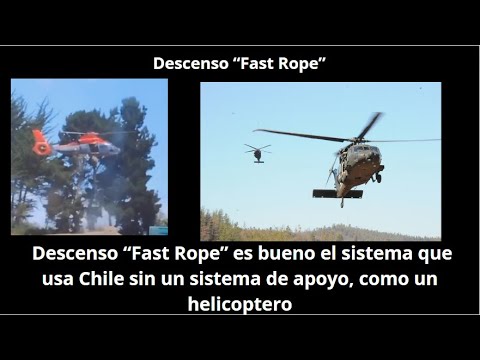 Descenso “Fast Rope” armada de chile, es bueno un sistema pero sin ...