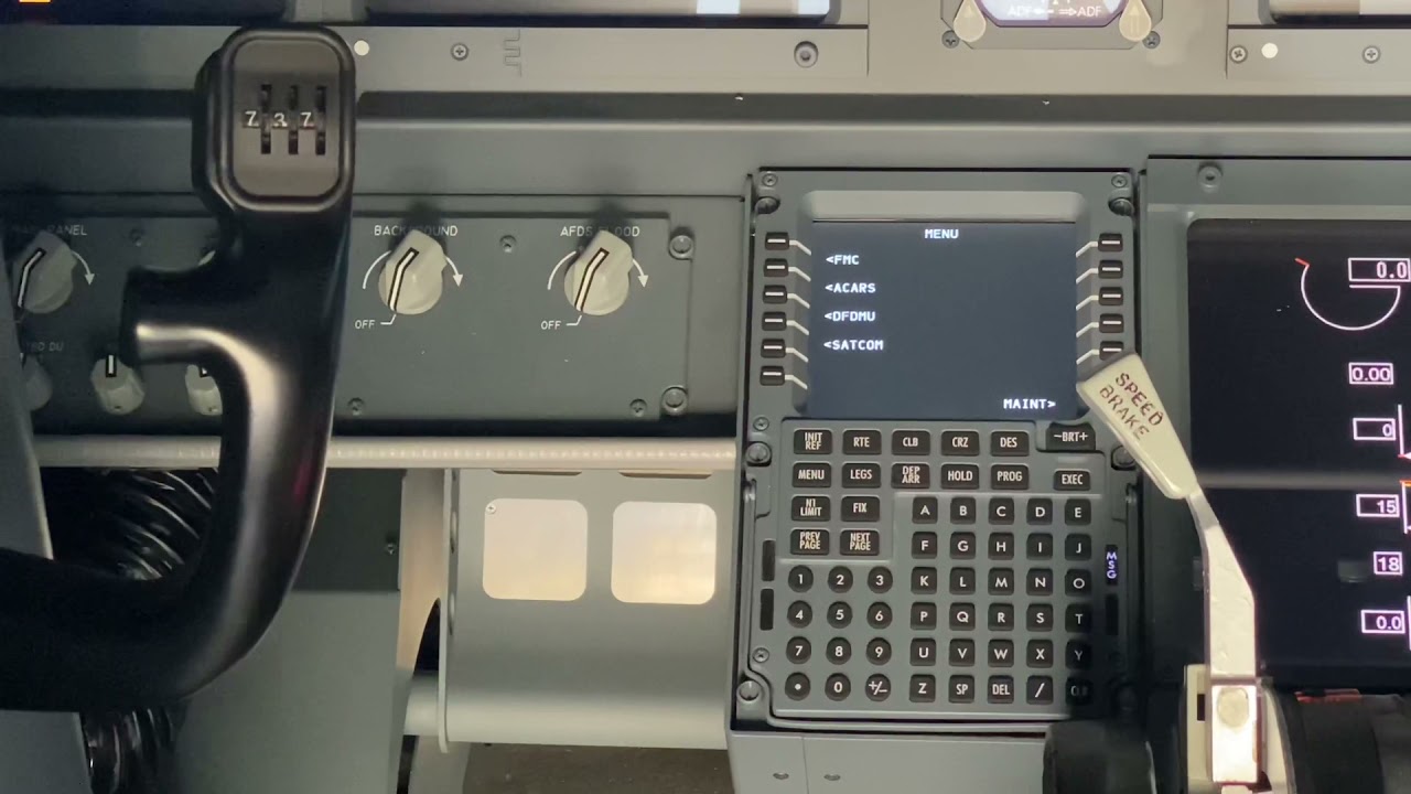 737 Home Cockpit W/ACARS Printer - YouTube