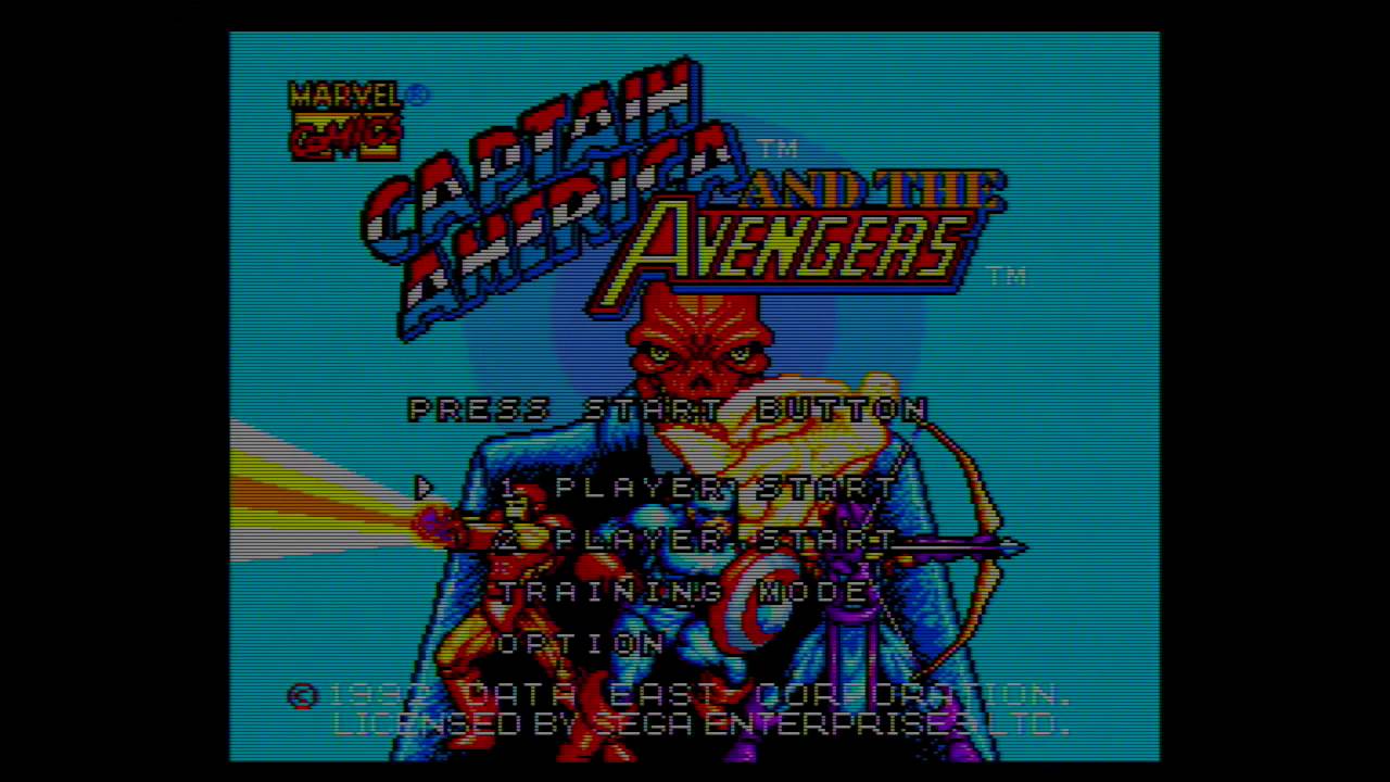 Captain America and the Avengers Sega Mega Drive gameplay - YouTube