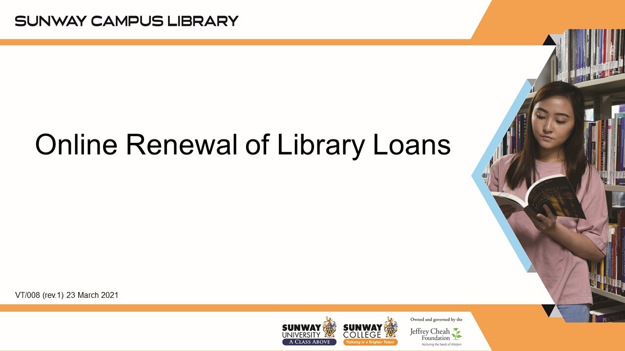 Online Renewal of Library Loans - YouTube
