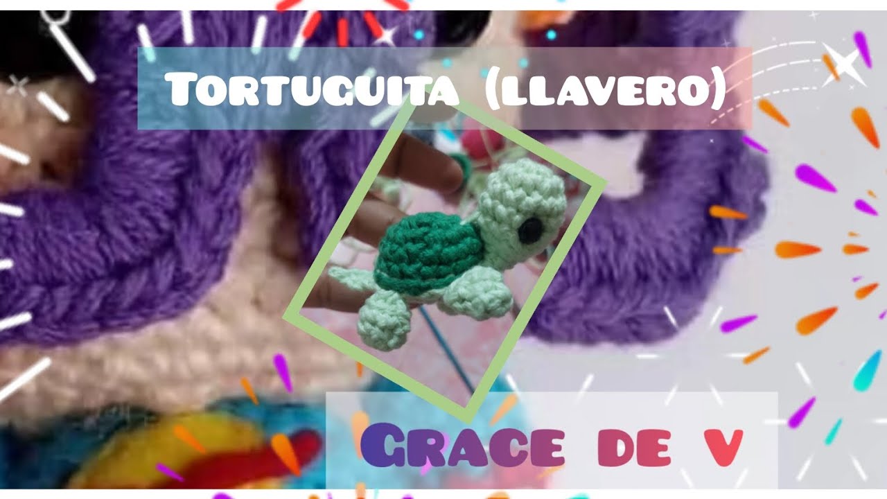 Mini tortuguita de llavero a crochet - YouTube
