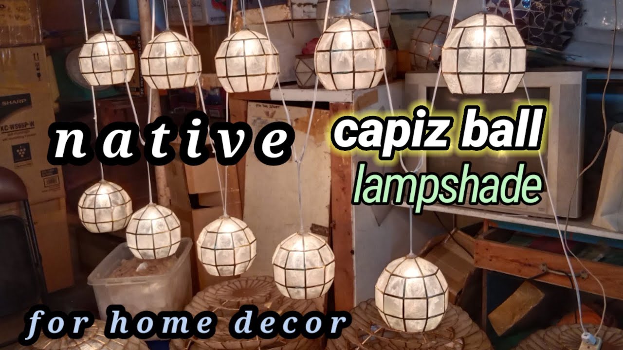 capiz parol, How to put electrical light on capiz ball lampshade ...