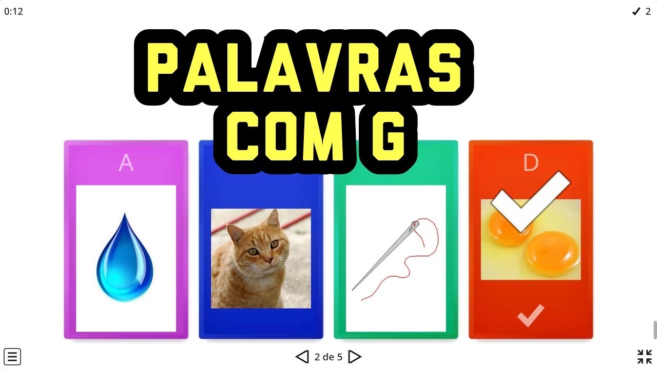🔴Jogo de palavras com G [JOGOS EDUCATIVOS] - YouTube