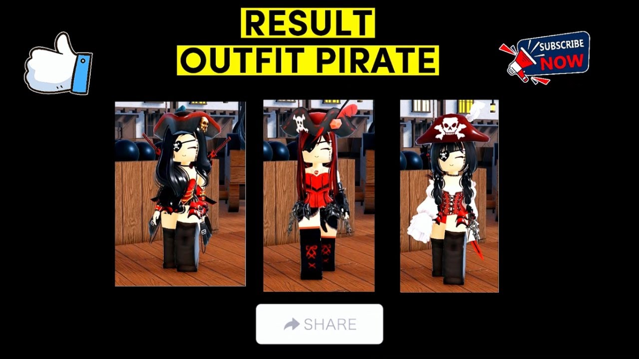 IDE OUTFIT PIRATE DI MAP RH DANCE STUDIO - ROBLOX INDONESIA - YouTube