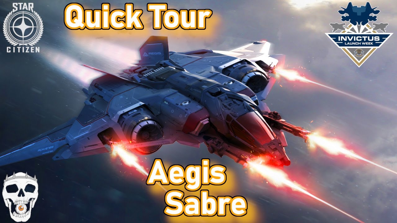 Quick Tour of the Aegis Sabre and Sabre Comet- Star Citizen Gameplay ...
