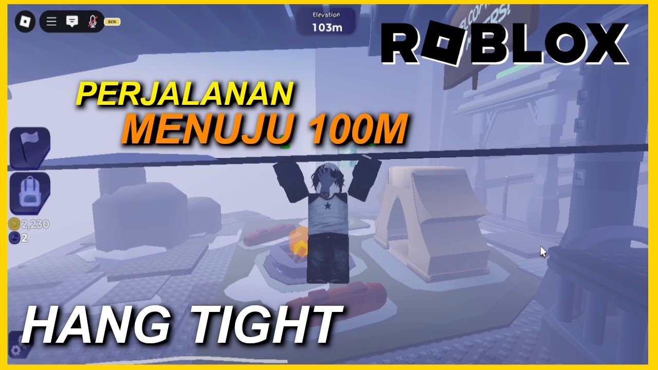 Perjalanan Menuju 100m | Roblox Hang Tight Indonesia - YouTube