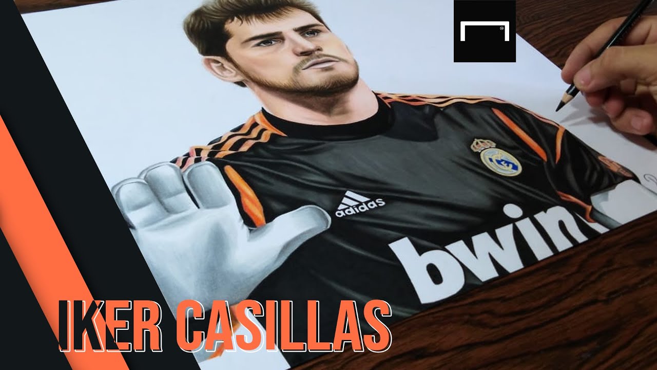 Dibujando a Iker Casillas - Homenaje a la leyenda - YouTube
