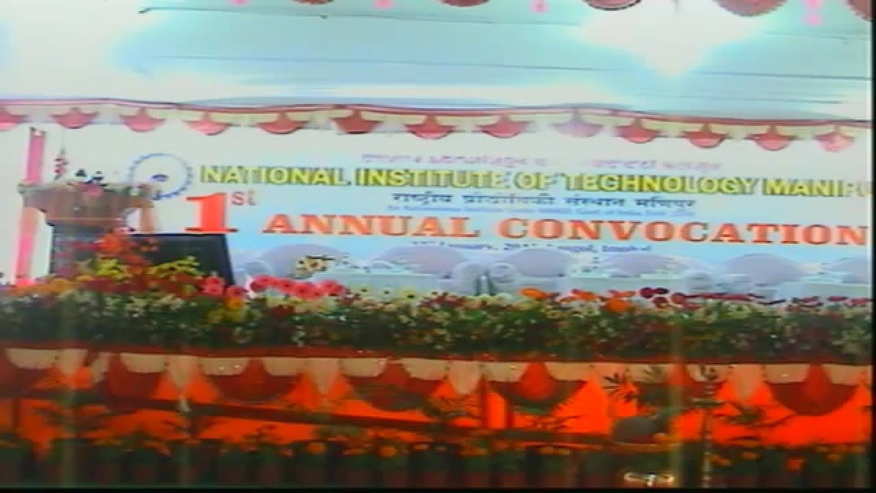 1st Convocation of NIT Manipur - YouTube