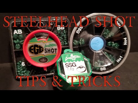 What are the sizes of split shot?