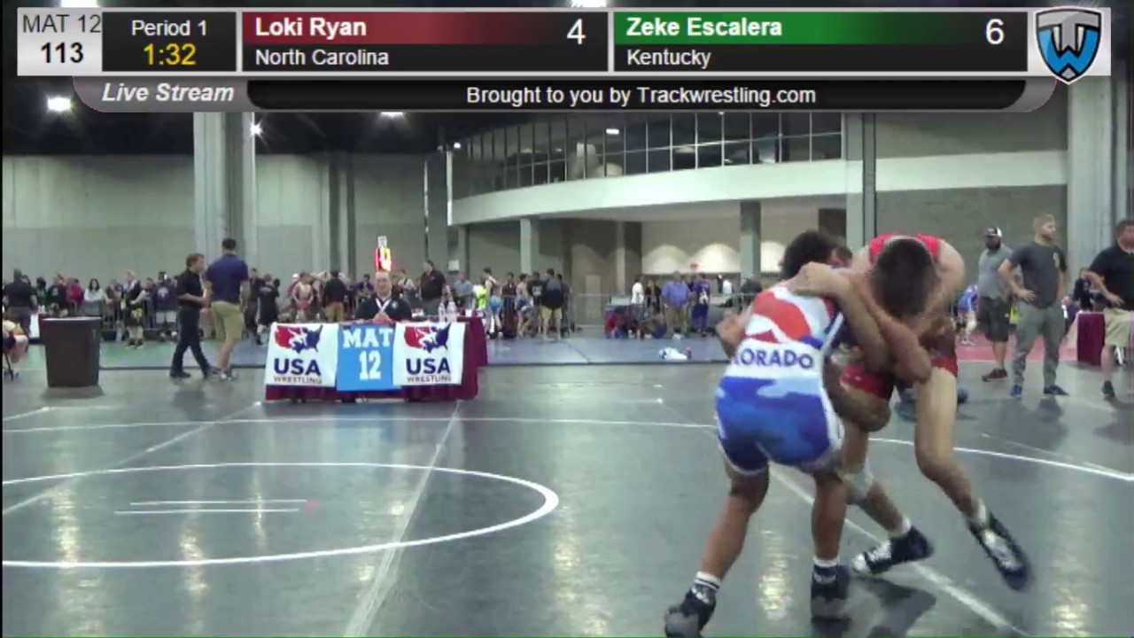 2297 Cadet Men 113 Loki Ryan North Carolina vs Zeke Escalera Kentucky ...