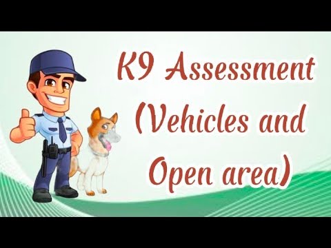 K9 Assessment (Vehicles and Open area) - YouTube