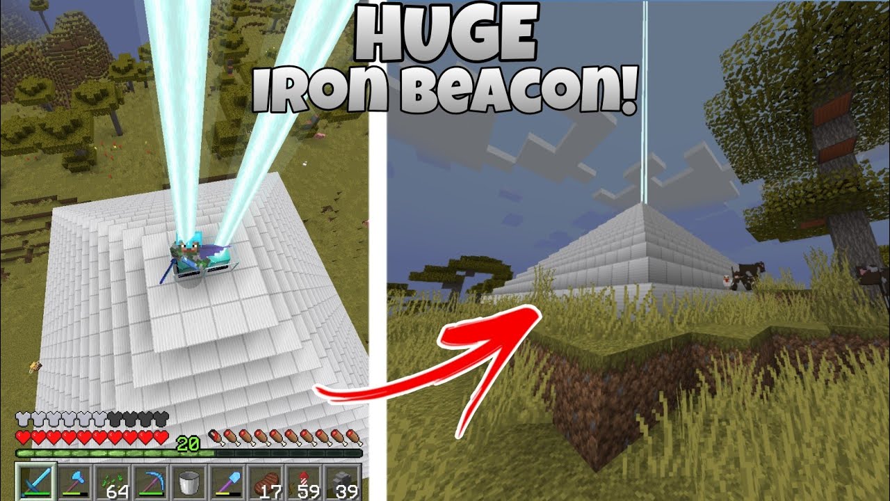 WE BUILT A HUGE IRON BEACON IN OUR 700 DAY SURVIVAL WORLD! - YouTube