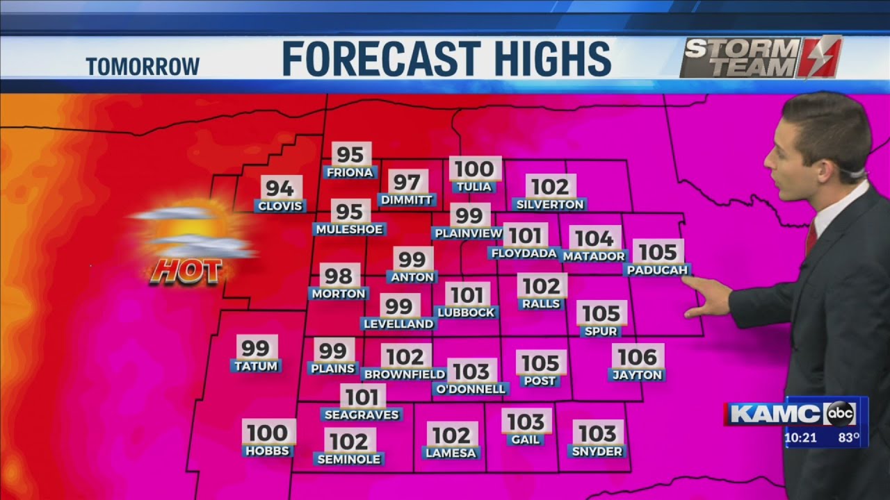 KAMC Weather Webcast with Meteorologist Jacob Riley: August 11th, 2019 ...