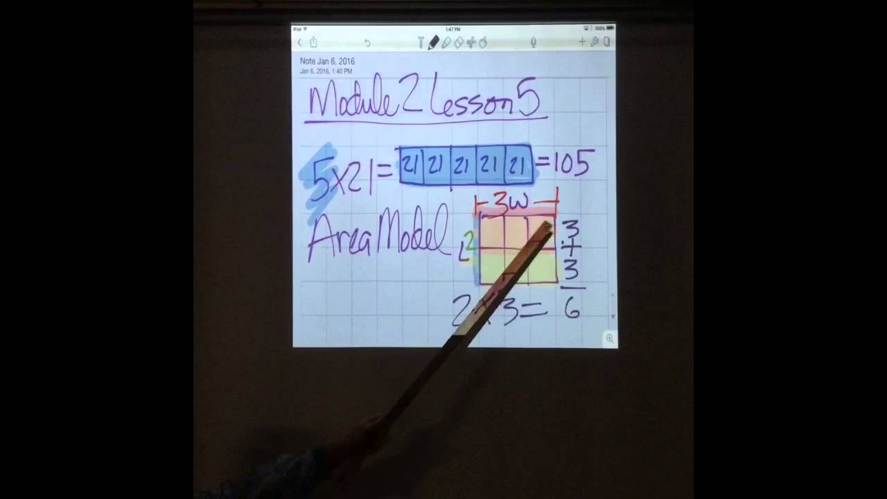 Module 2 Lesson 5: Making a Visual Model using Distributive Property ...