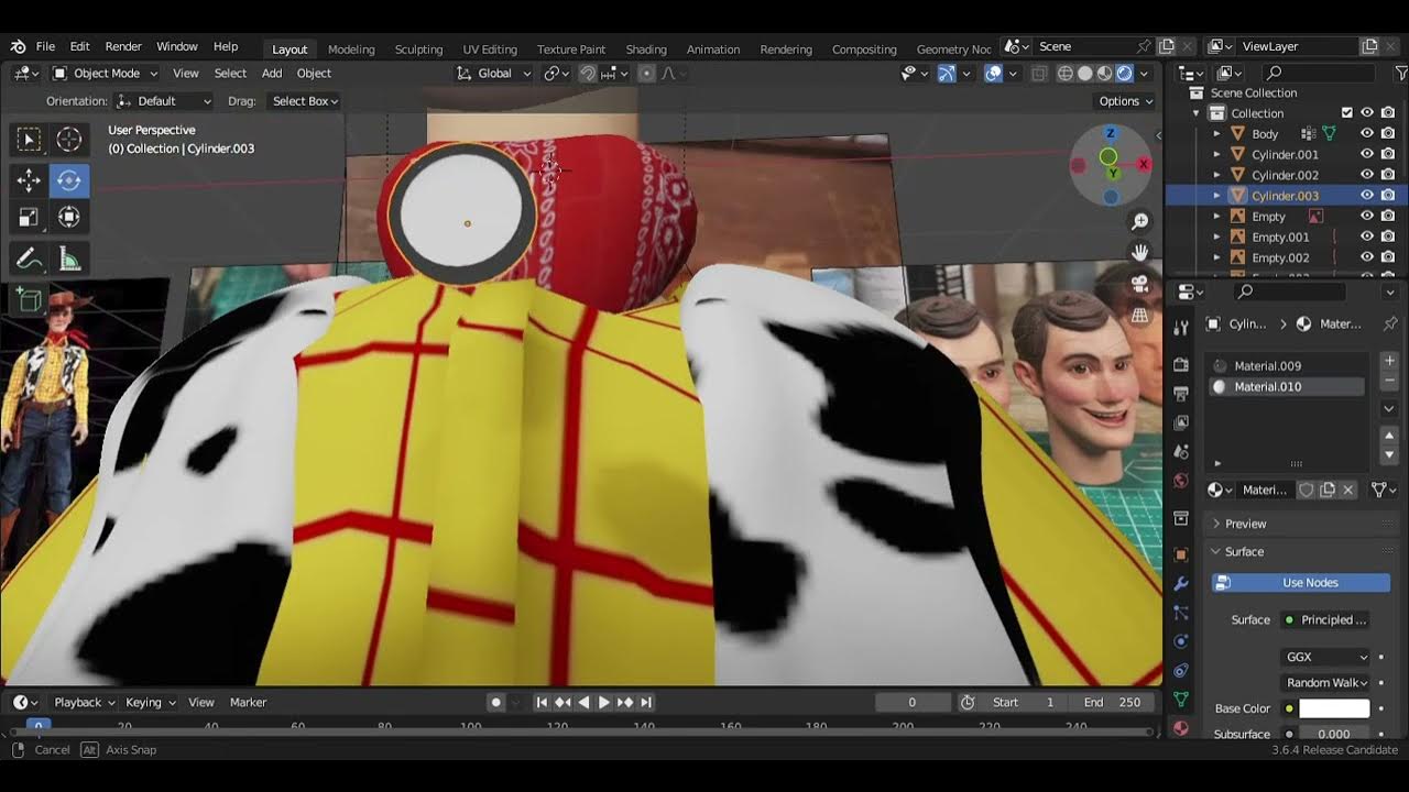 Woody Origin Movie: Pride Woody Blender Tutorial Part 9 - YouTube