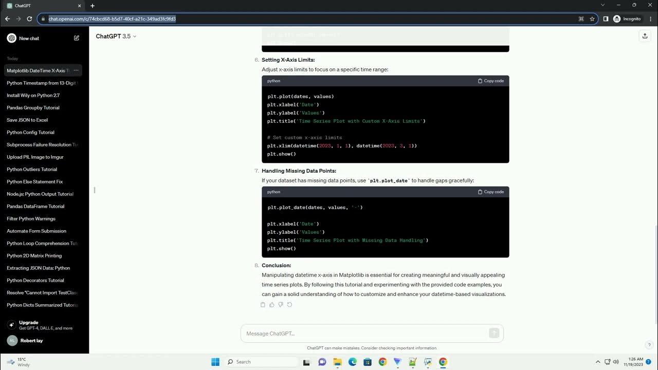 Error Manipulating Datetime X Axis In Matplotlib Python Youtube