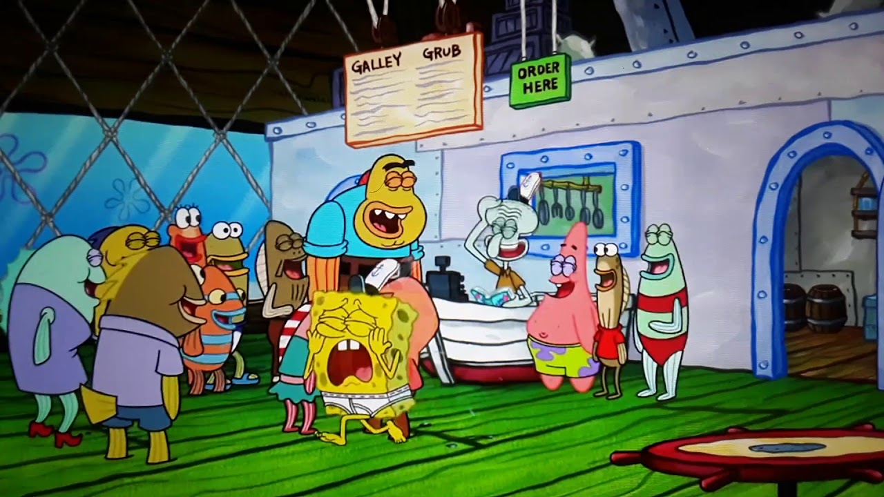 SPONGEBOB CRYING IN THE ROAD OF THE KRUSTY KRAB UNTIL THE BREAK OF DAWN ...