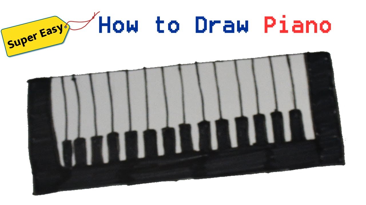 How To Draw Piano | Easy Drawing Step by Step - YouTube