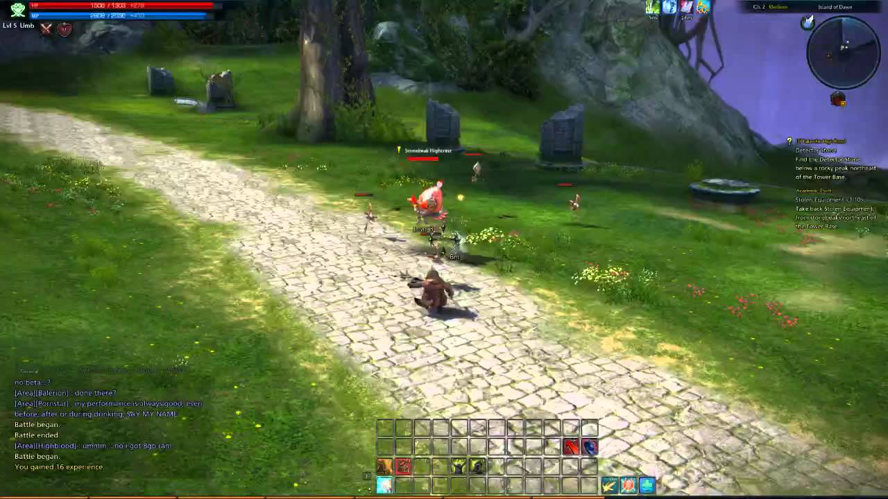 TERA Gameplay - First time playing. - Leveling from the start. (Mystic ...