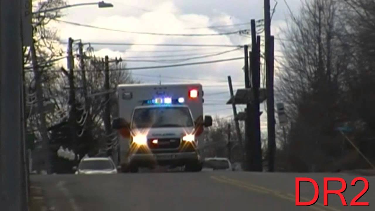 Montclair Ambulance Unit 24 Responding 3-17-15 - YouTube