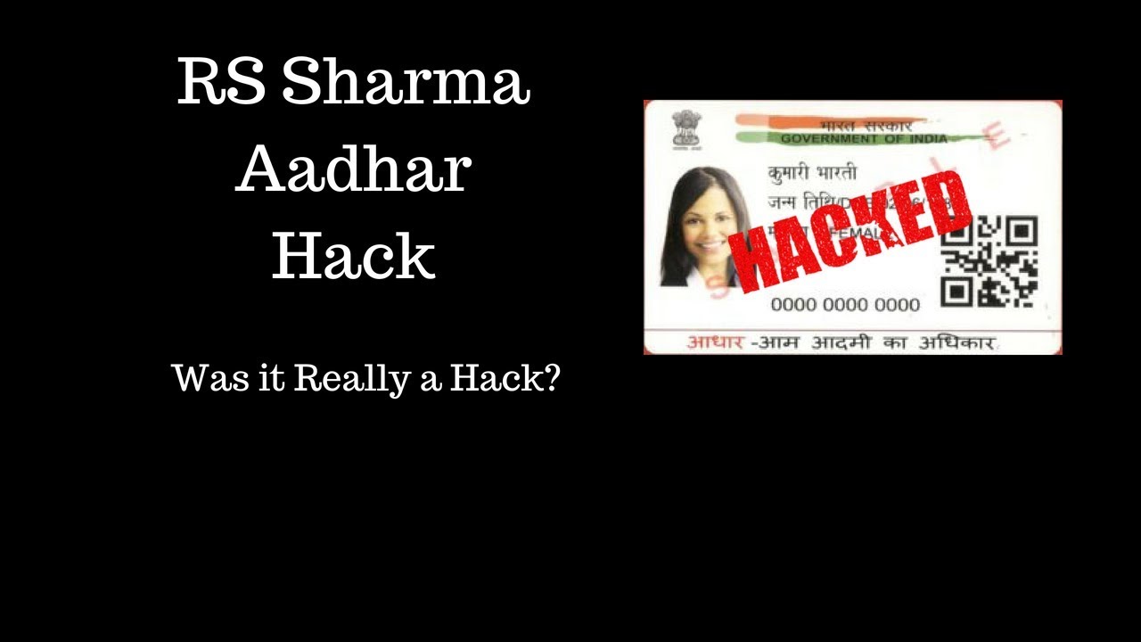 RS Sharma(TRAI Chairman) Aadhar Hack reality exposed! Was it really an ...