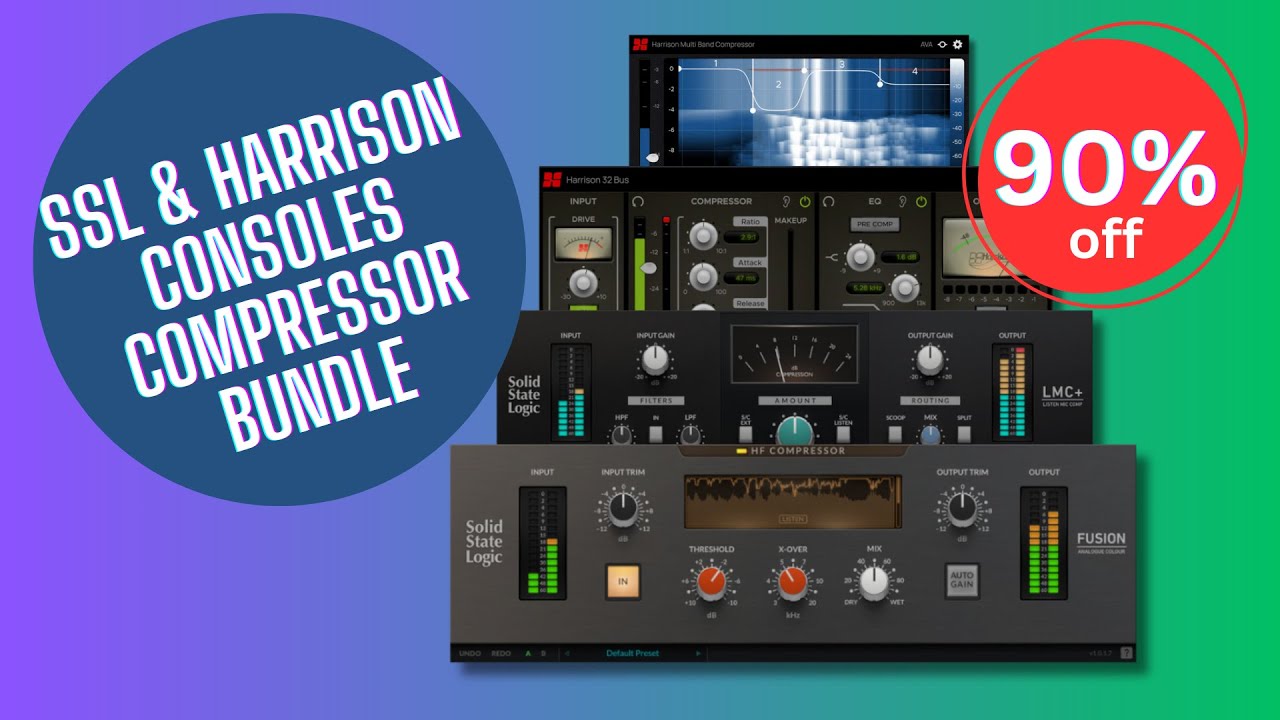 SSL & Harrison Consoles Compressor Bundle - 90% Off 🚀 #ssl - YouTube