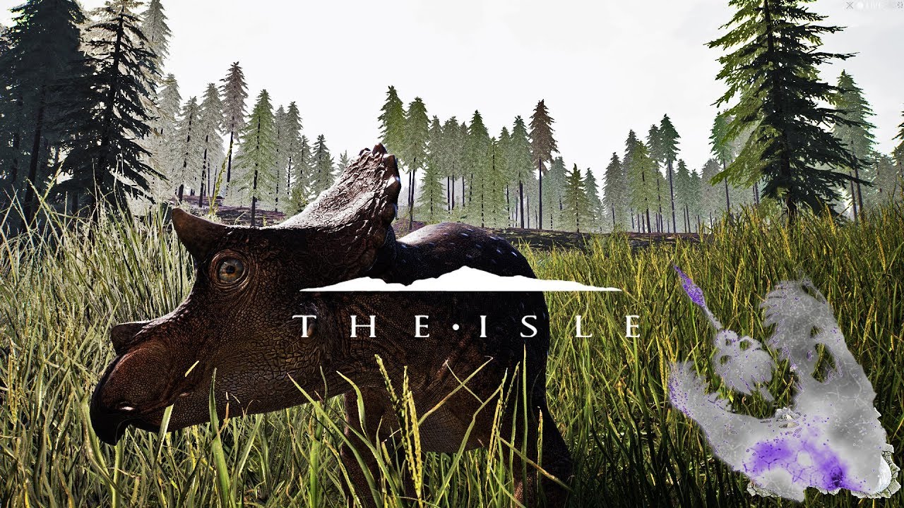 The Isle - Triceratops Fights Off Hordes of Carnivores - YouTube