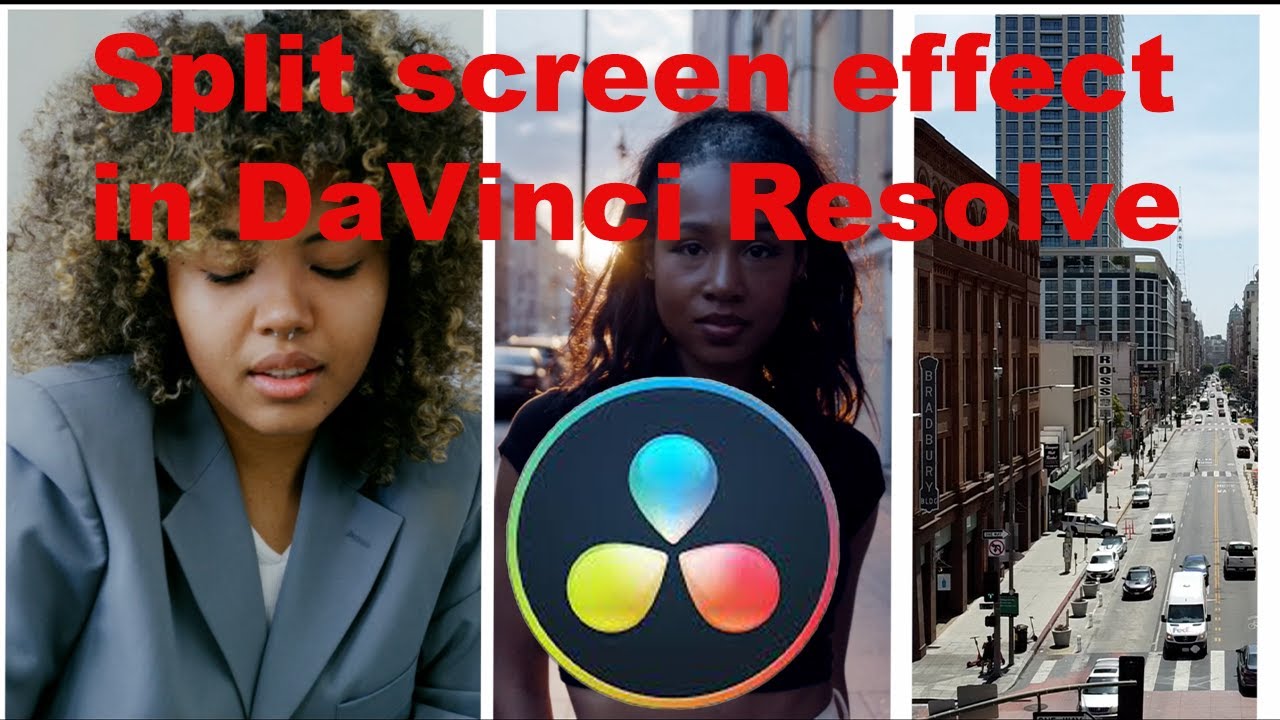 How to create a split screen/ video collage effect in DaVinci Resolve ...