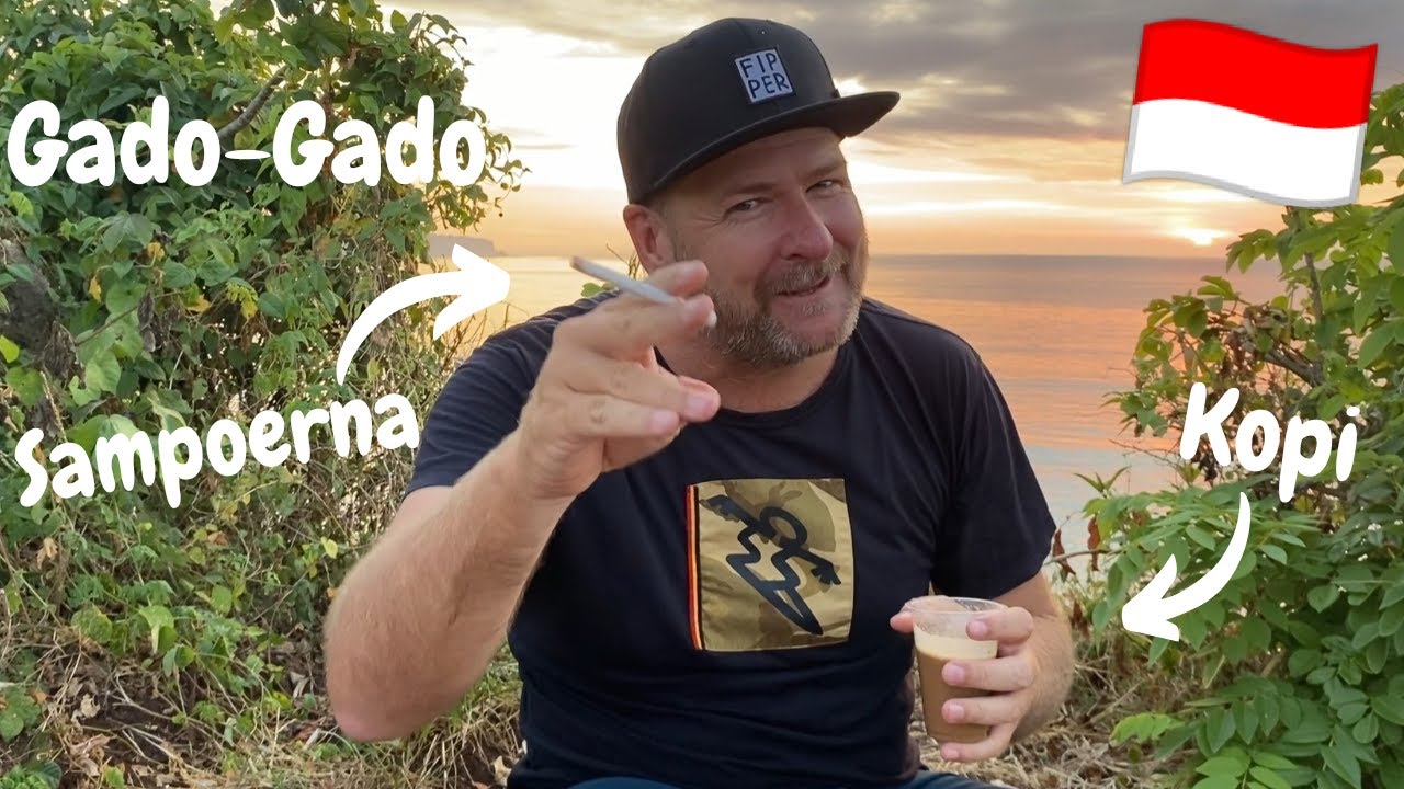 Bali Sunset - Kopi, Sampoerna & Gado-Gado (Indonesian Food) - YouTube