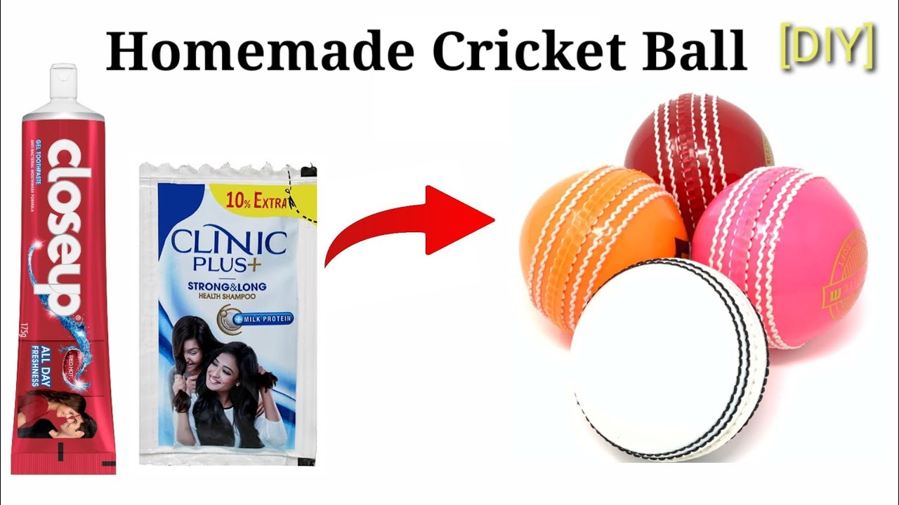 How to make Ball/How to make cricket ball at home/homemade cricket ball ...