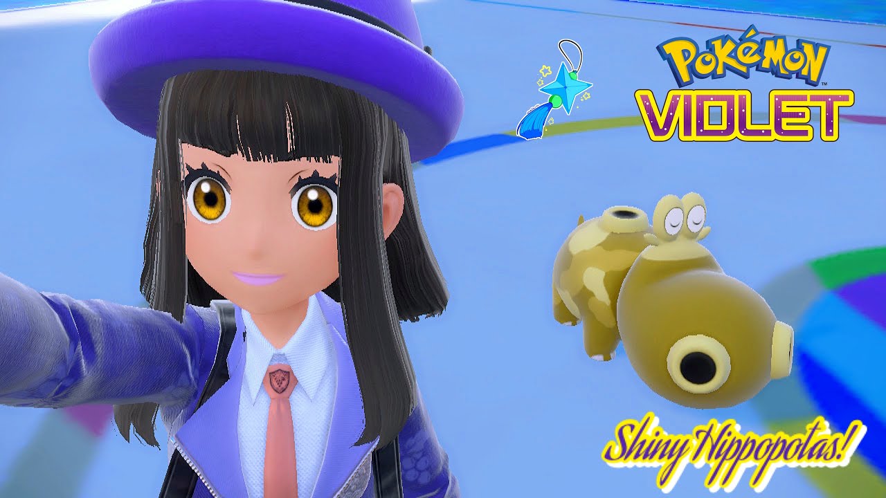Pokémon Violet: SHINY HIPPOPOTAS (FEMALE) VIA GROUND SANDWICH BOOST ...